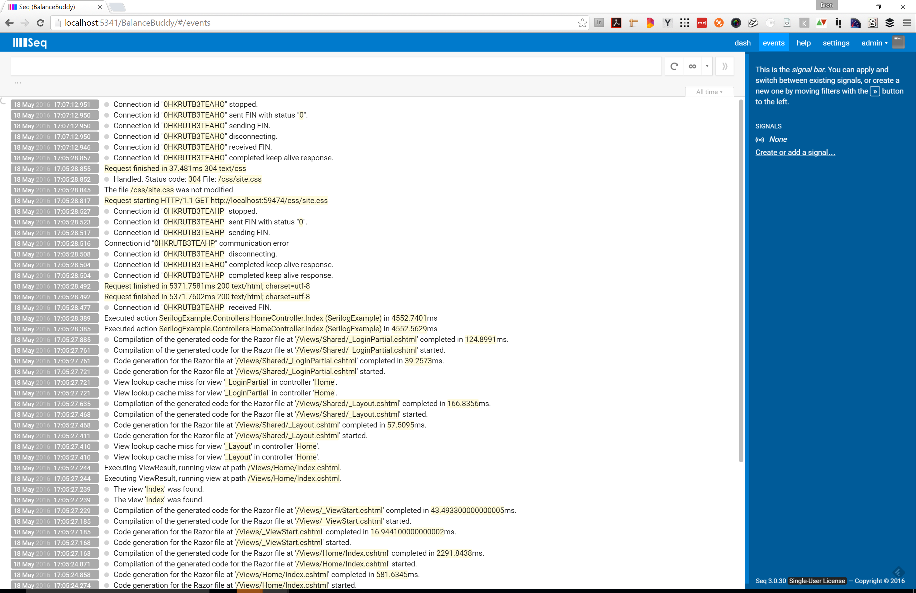 Structured Logging with Serilog in ASP.NET Core - Bron Thulke - Web ... Structured Logging with Serilog in ASP.NET Core - Bron Thulke - Web ...